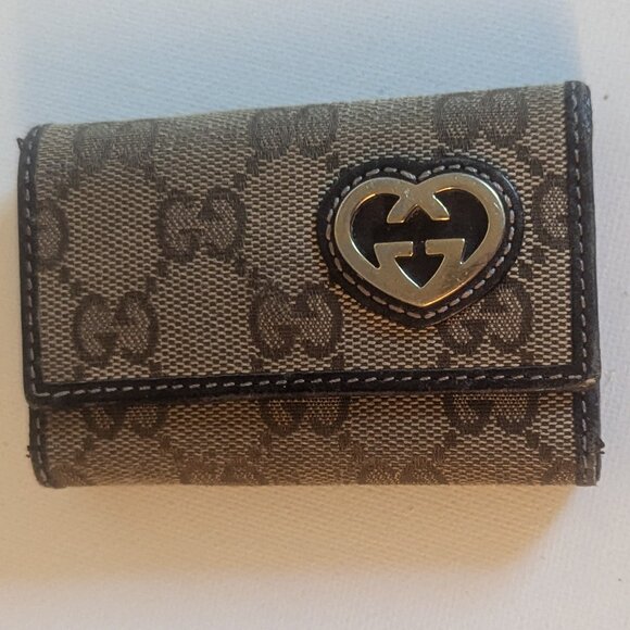 Gucci | Bags | Gucci Authentic Gg Canvas Key Case Wallet Accessory ...